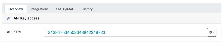 Setup MailSlurp API Key