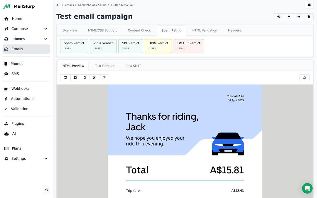 Sending attachments via SMTP email Sending attachments via SMTP email