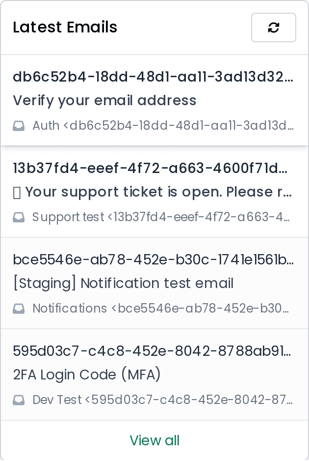 Disposable email accounts and instant random email address